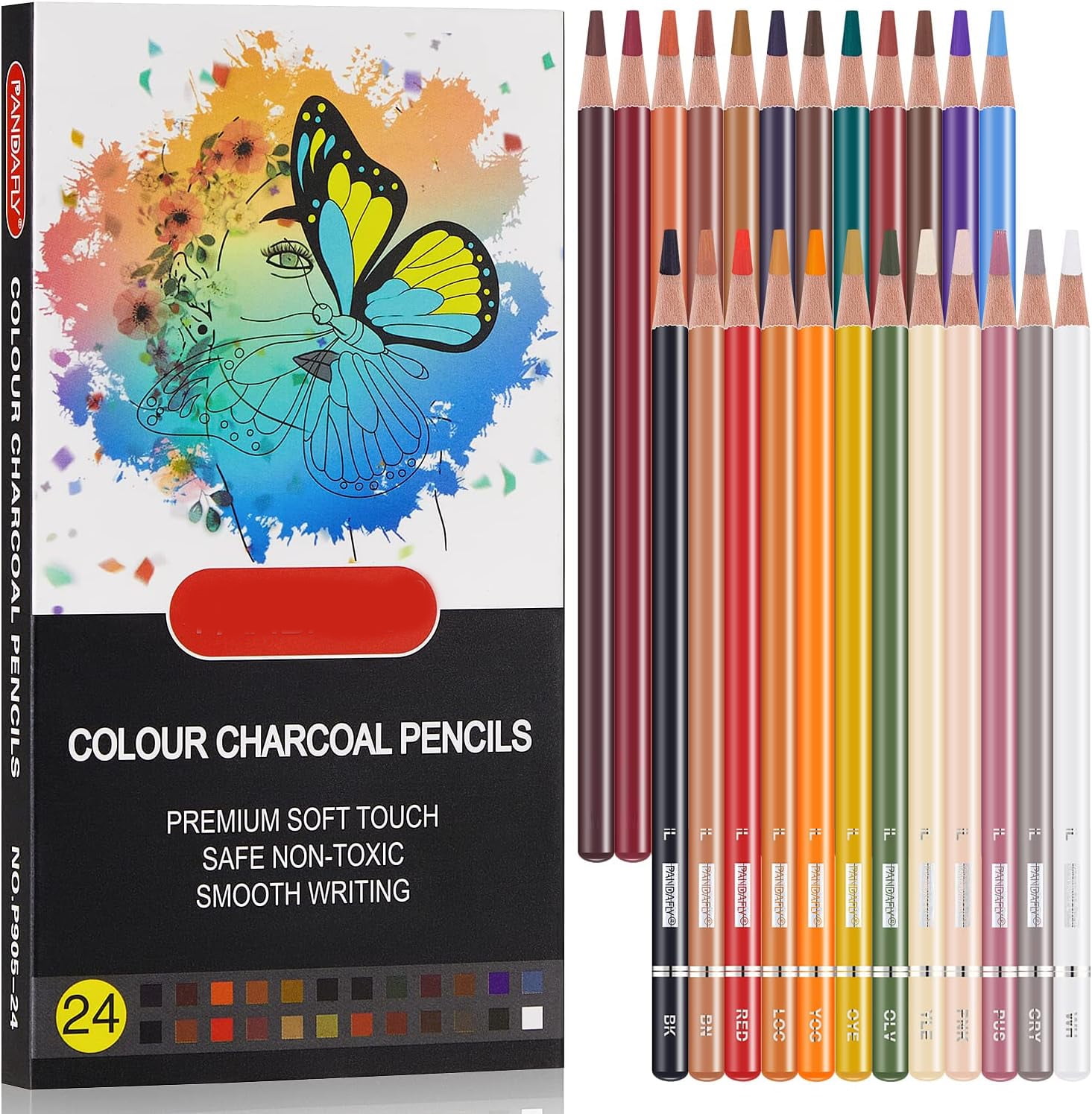Professional Colored Charcoal Pencils Drawing Set, Skin Tone Colored ...