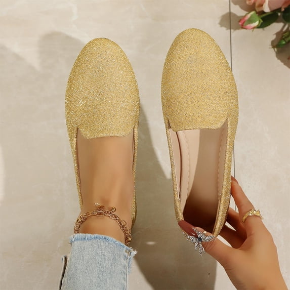 Professional Comfortable Daily Work Shoes for Women Round Toe Shallow ...