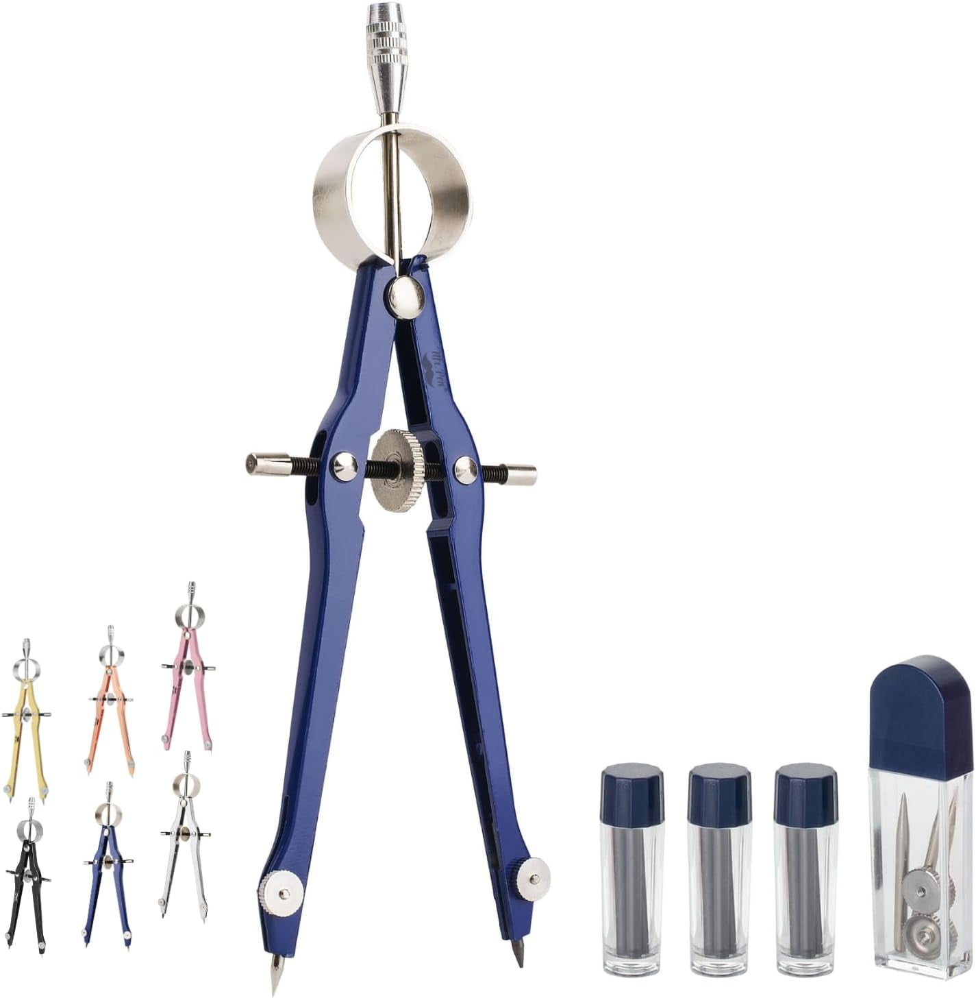 Professional Compass for Geometry, Extra Lead, Metal Compass, Compass ...