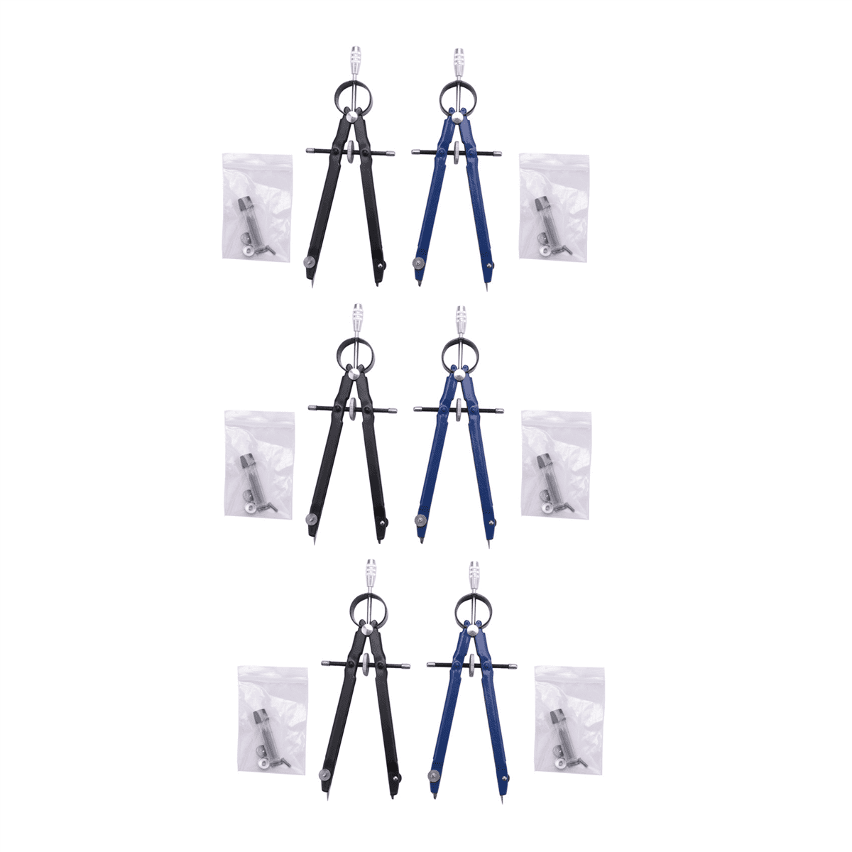 Professional Compass with Lock, Compass for Geometry, 6inch Spring Bow ...