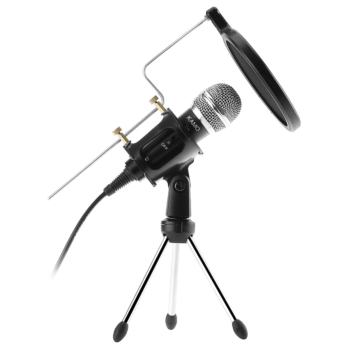 Professional Condenser Microphone Set 3.5mm Cable Plug Play Home Studio ...