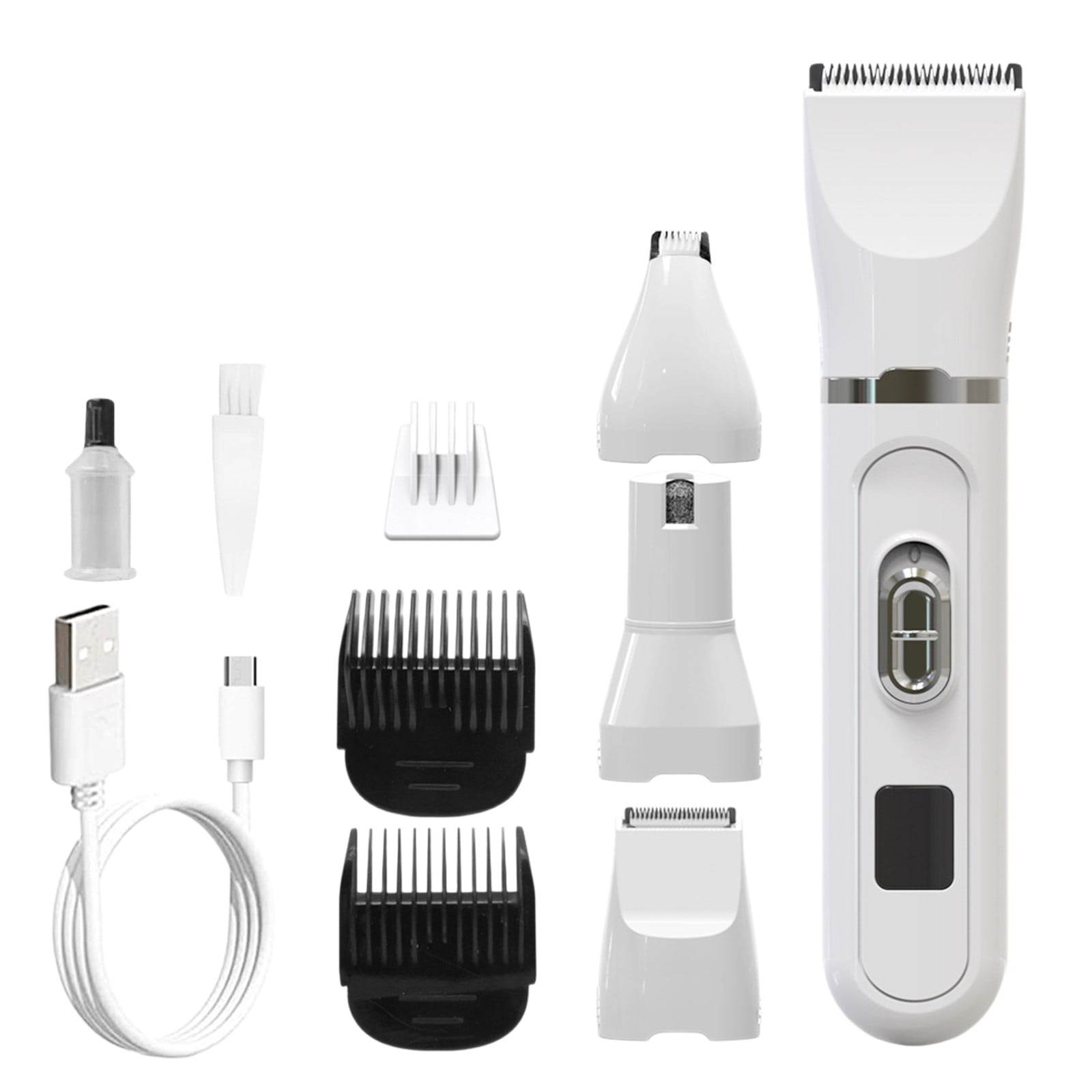 Professional Cordless Hair Clippers Set for Men, Rechargeable Grooming ...