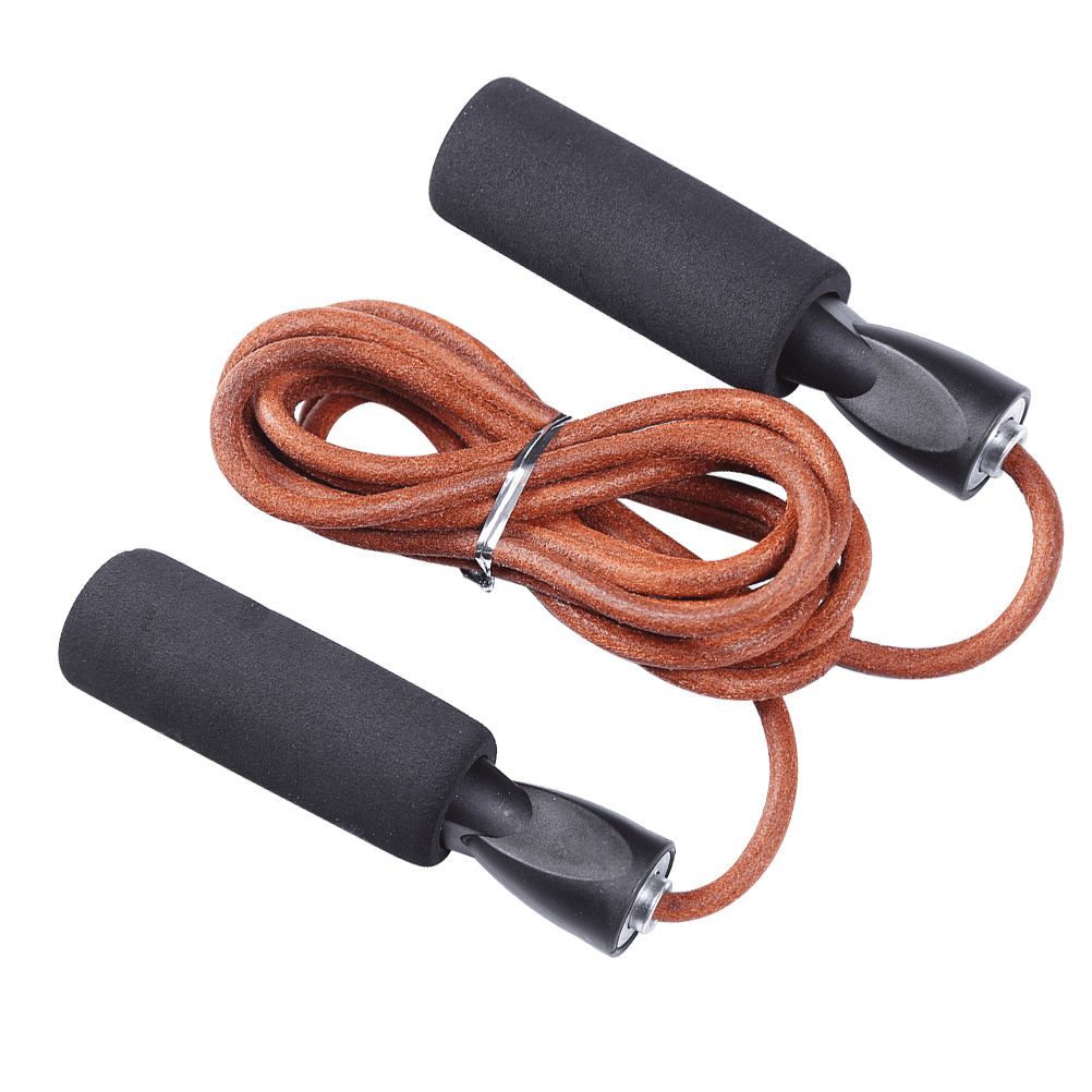 Professional Cowhide Jump Rope Fitness Boxer Training Skipping Rope ...