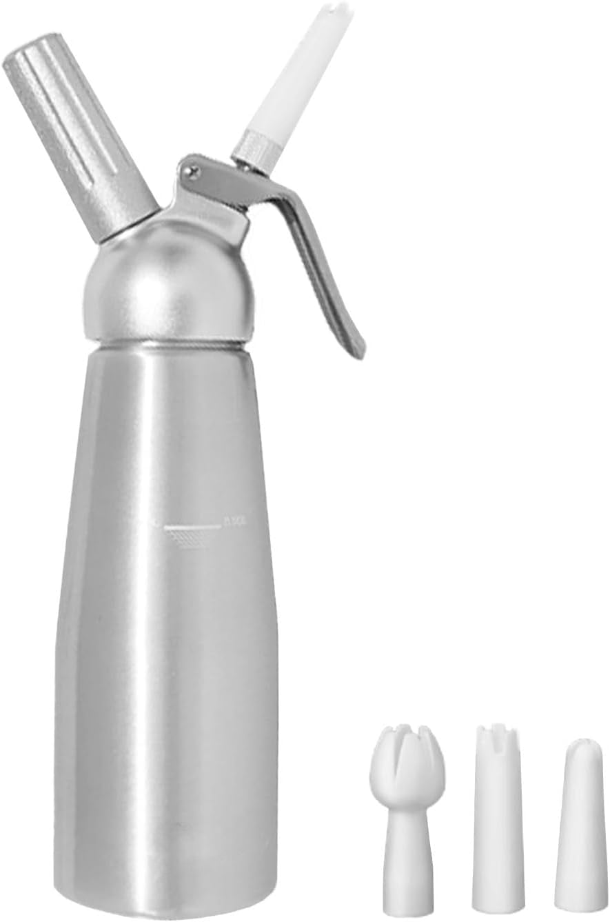 Professional Cream Dispenser, Aluminum Cream Dispenser with 3 ...