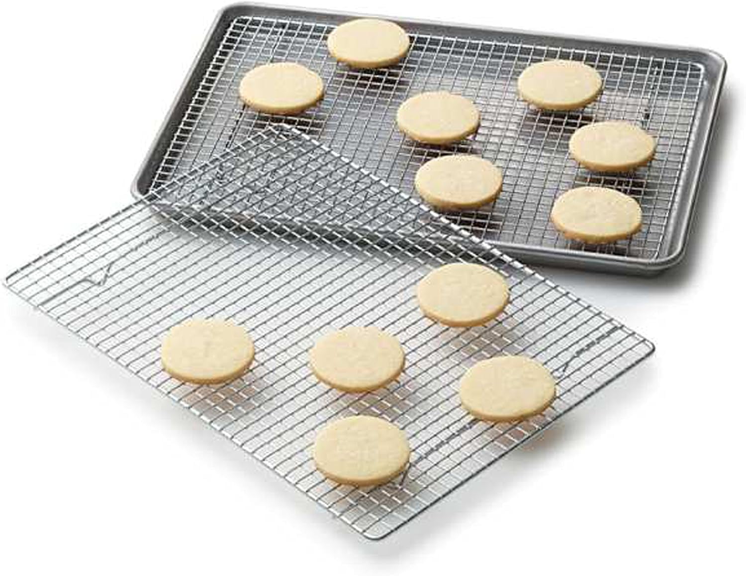 Professional Cross Wire Cooling Rack Half Sheet Pan Grate - 16-1/2" x ...