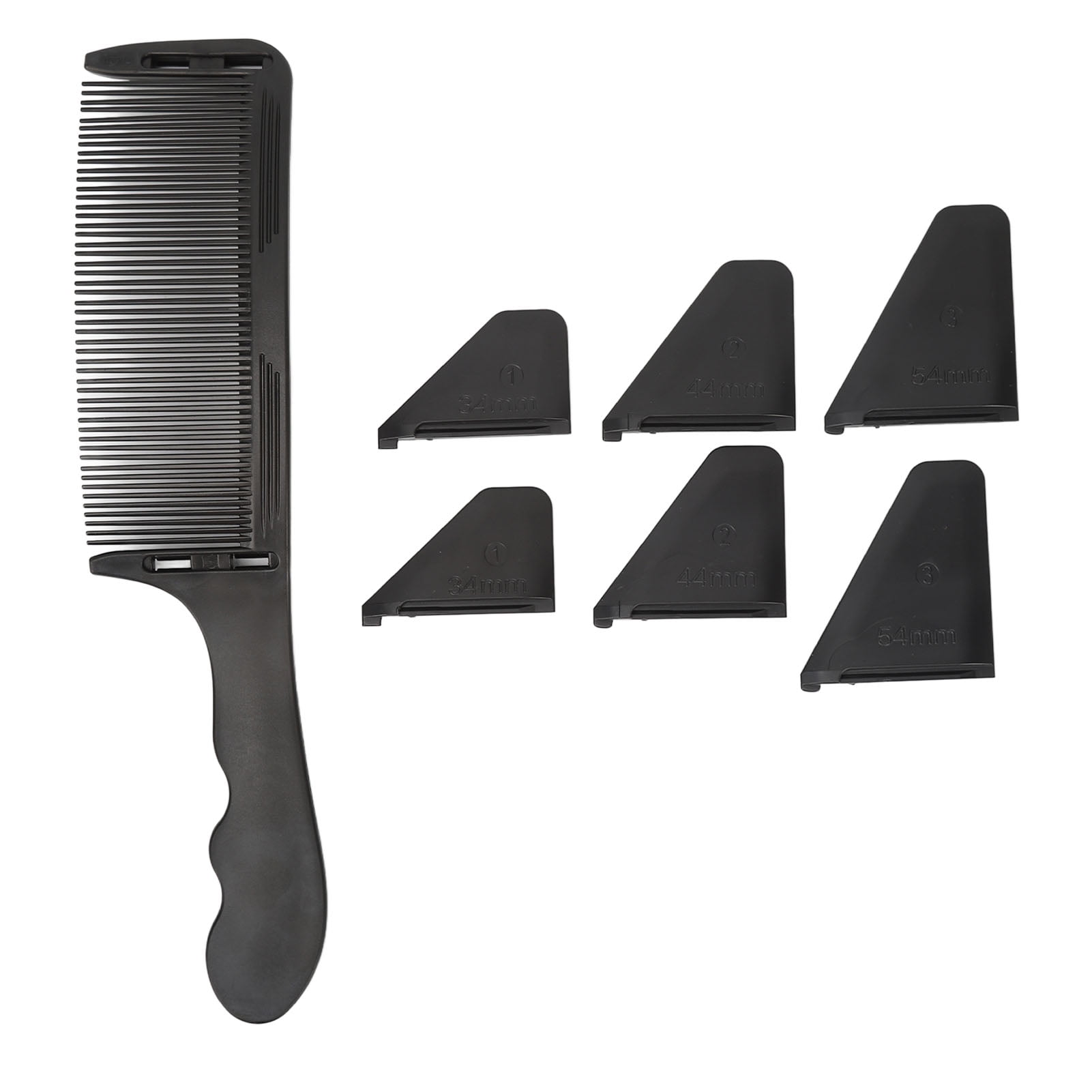 Professional Curved Barber Comb, Flat Top S Shape Haircut Tool, Black ...