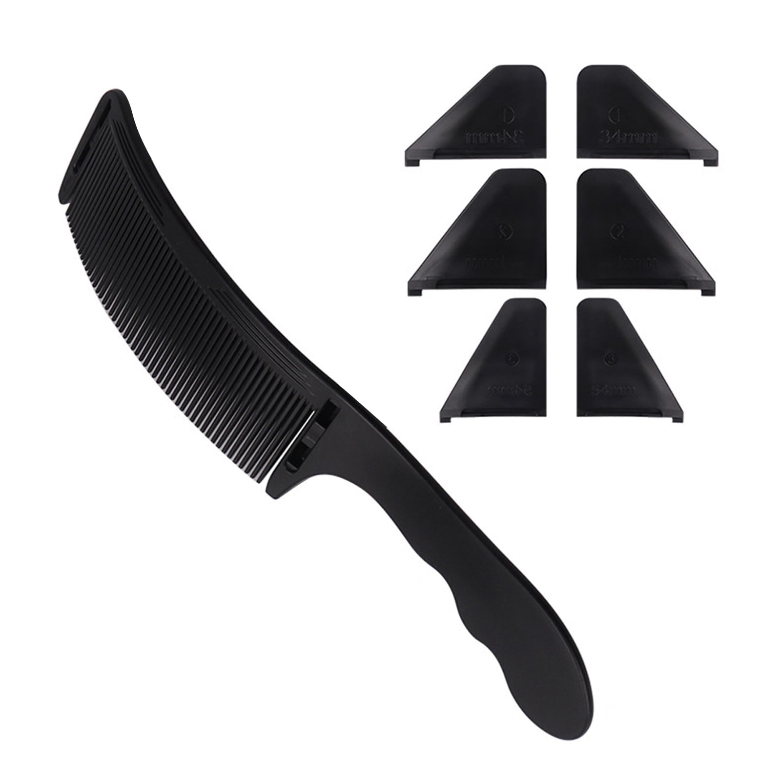 Professional Curved Shaver Hair Clippers Cutting Comb Barber Flat Top ...