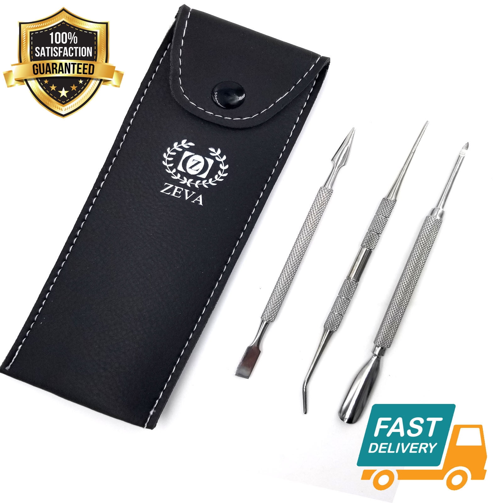 Professional Cuticle Pusher Spoon Nail Art Cleaning Kit Skin Nail ...
