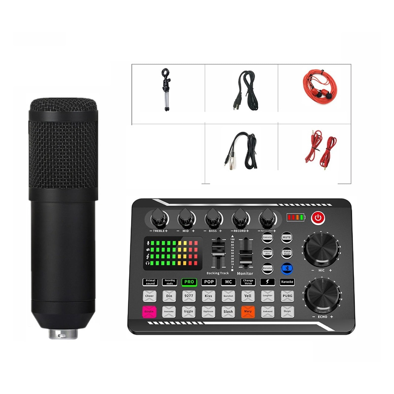 Professional DJ Audio Interface Mixer, Portable ALL-IN-ONE Podcast ...