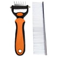 Professional Dematting Comb And Undercoat Rake Dog Brush for Deshedding ...