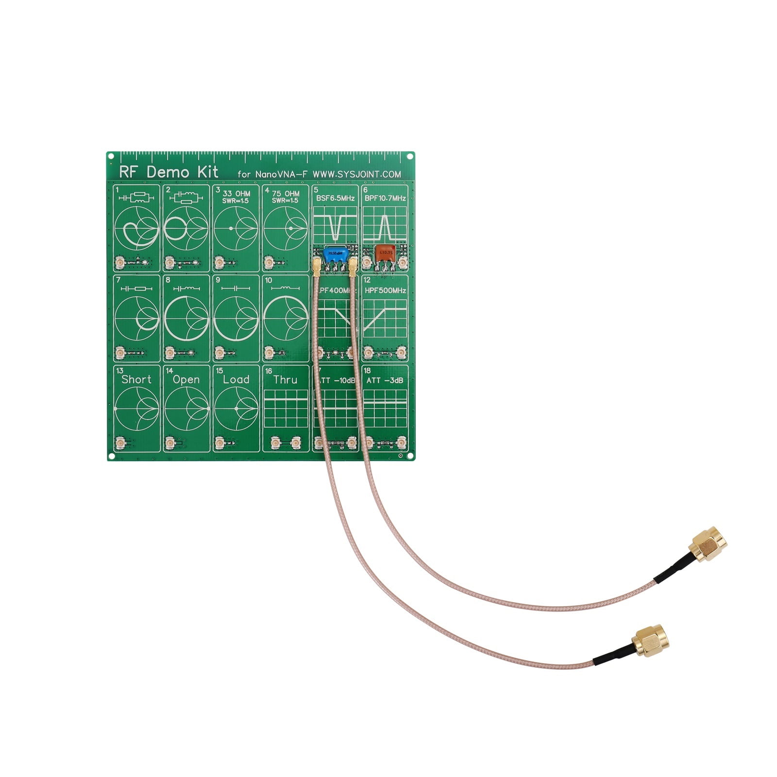 Professional Demo Kit VNA Tester Board Filter Attenuator For NanoVNA-F ...