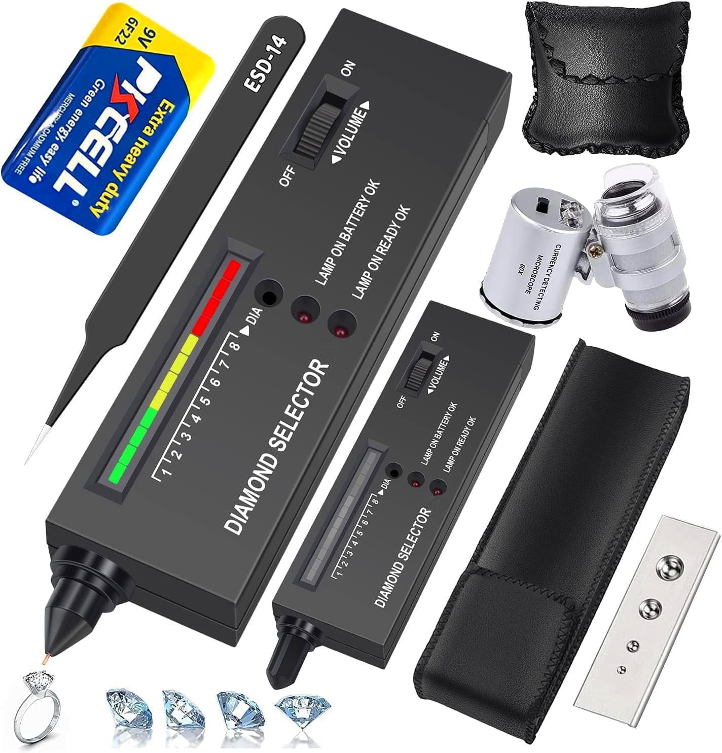 Professional Diamond Tester Pen, High Accuracy Jewelry Diamond Tester ...