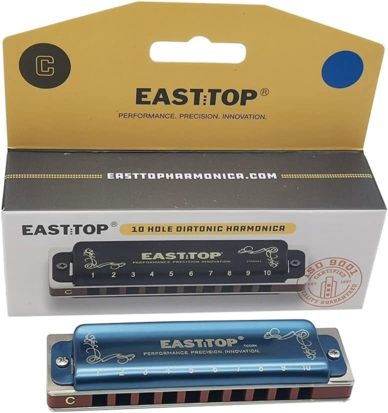 Professional Diatonic Harmonica Key of C,10 Hole 20 Tone 008K Blues ...