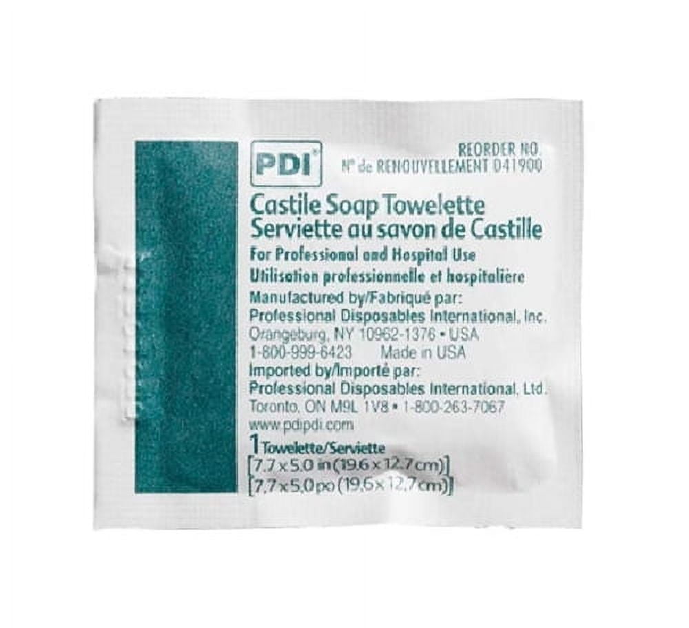 Professional Disposables Castile Soap Towelettes, 100 ct, 5x7.75 in ...