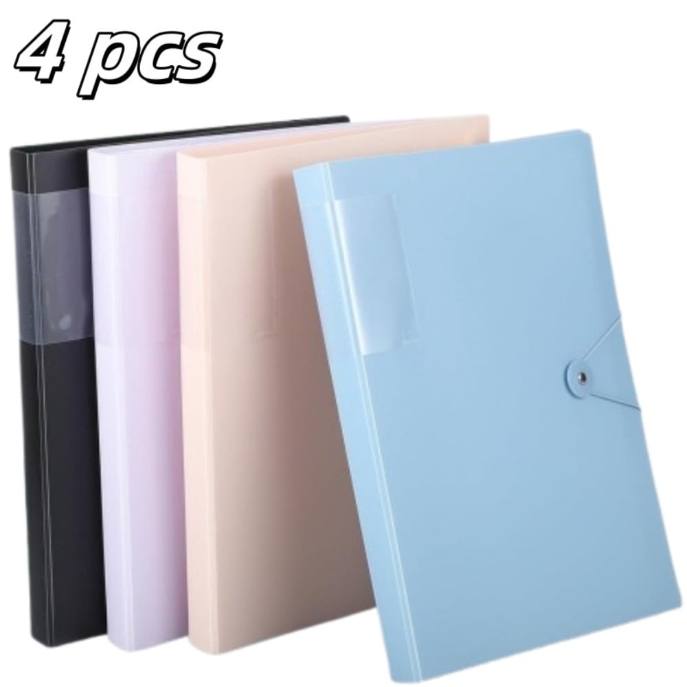 Professional Document Organizer Set, 4 A4 Folders with 40 Sleeves Each ...