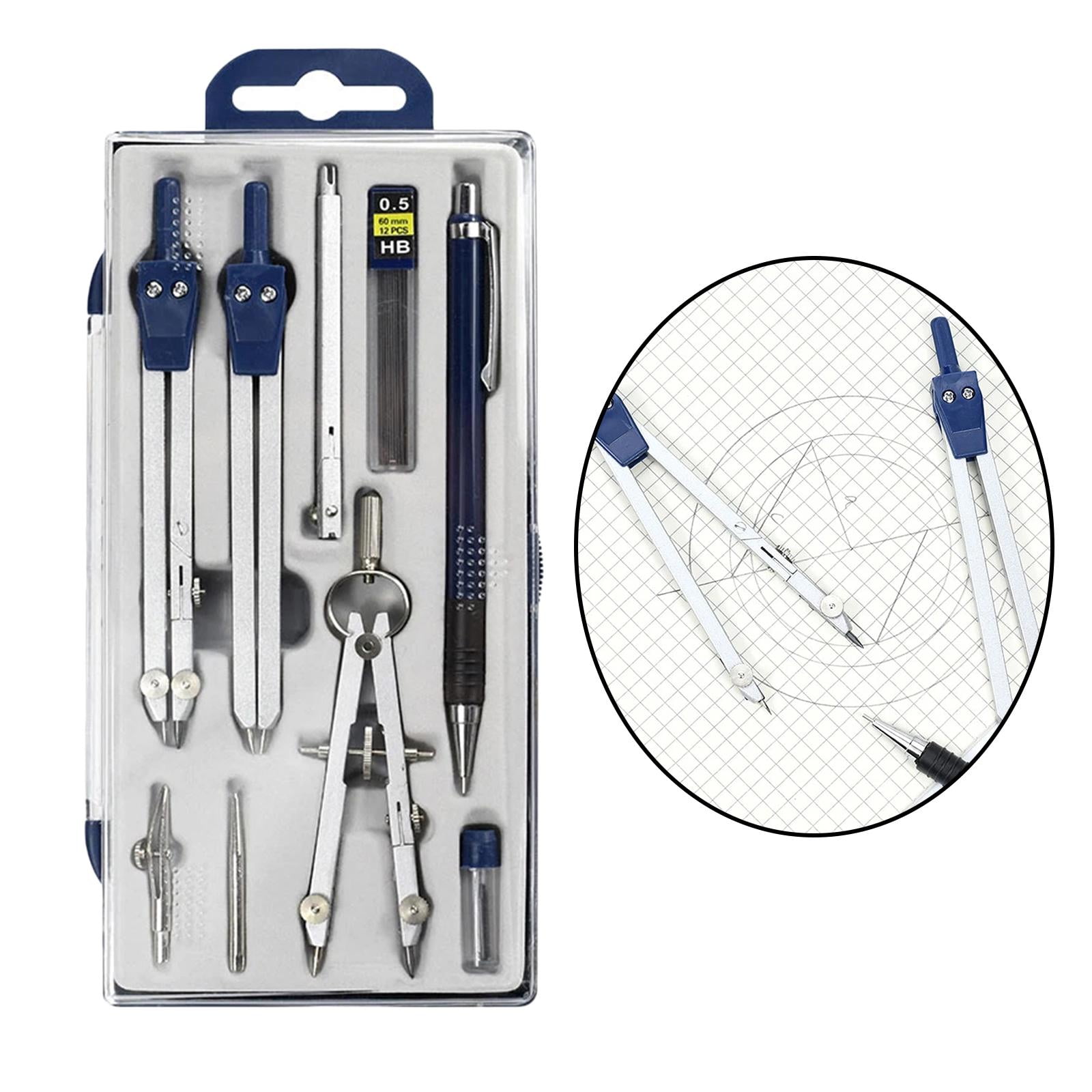 Professional Drawing Metal Drafting with Extension Bar, Geometry Set ...