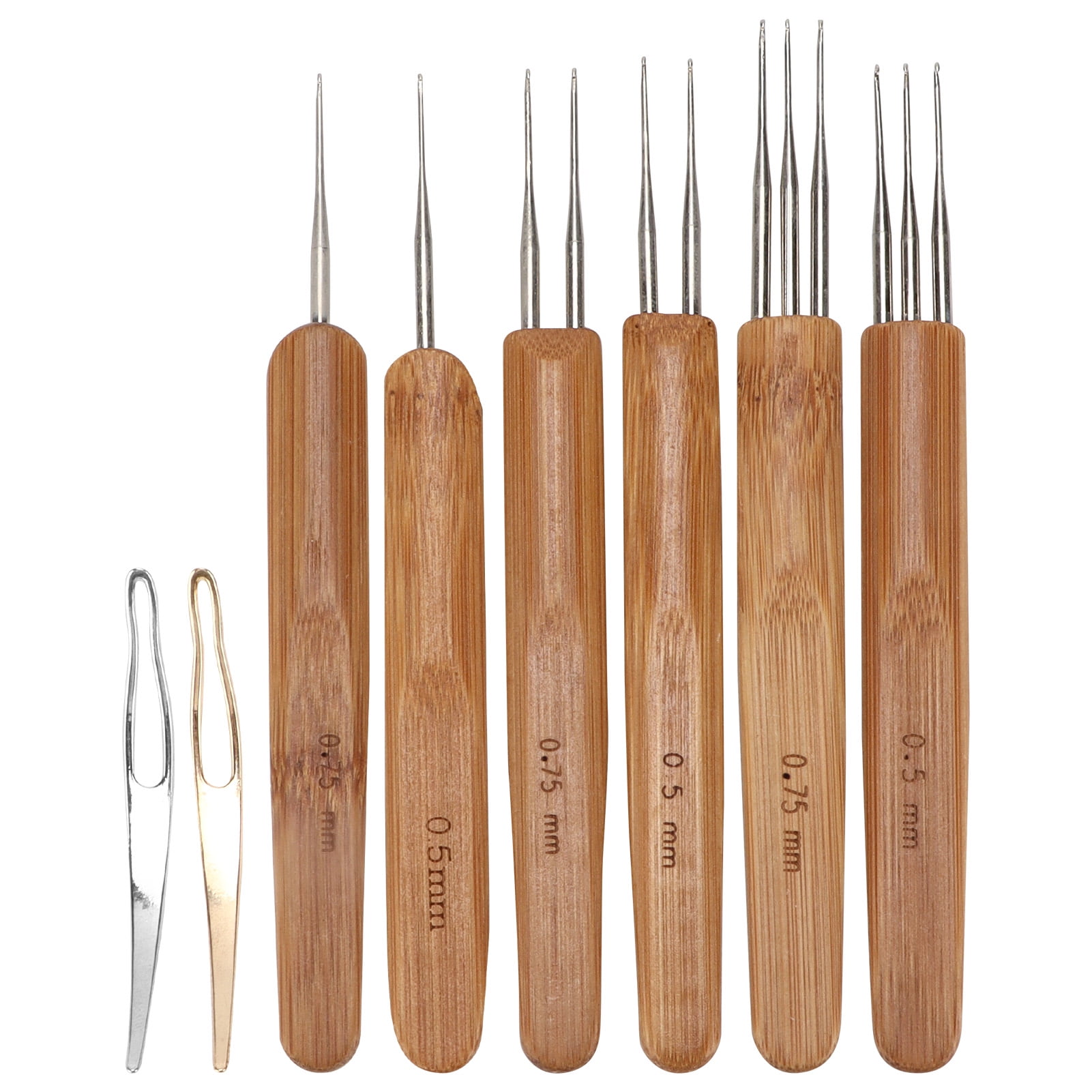 Professional Dreadlock Crochet Hook Kit, Includes Stainless Steel Hooks ...