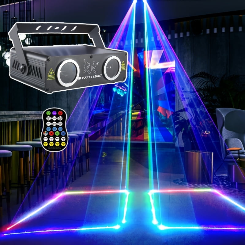 Professional Dual Lens 3D Laser Projector with DMX512 Control - Sound ...