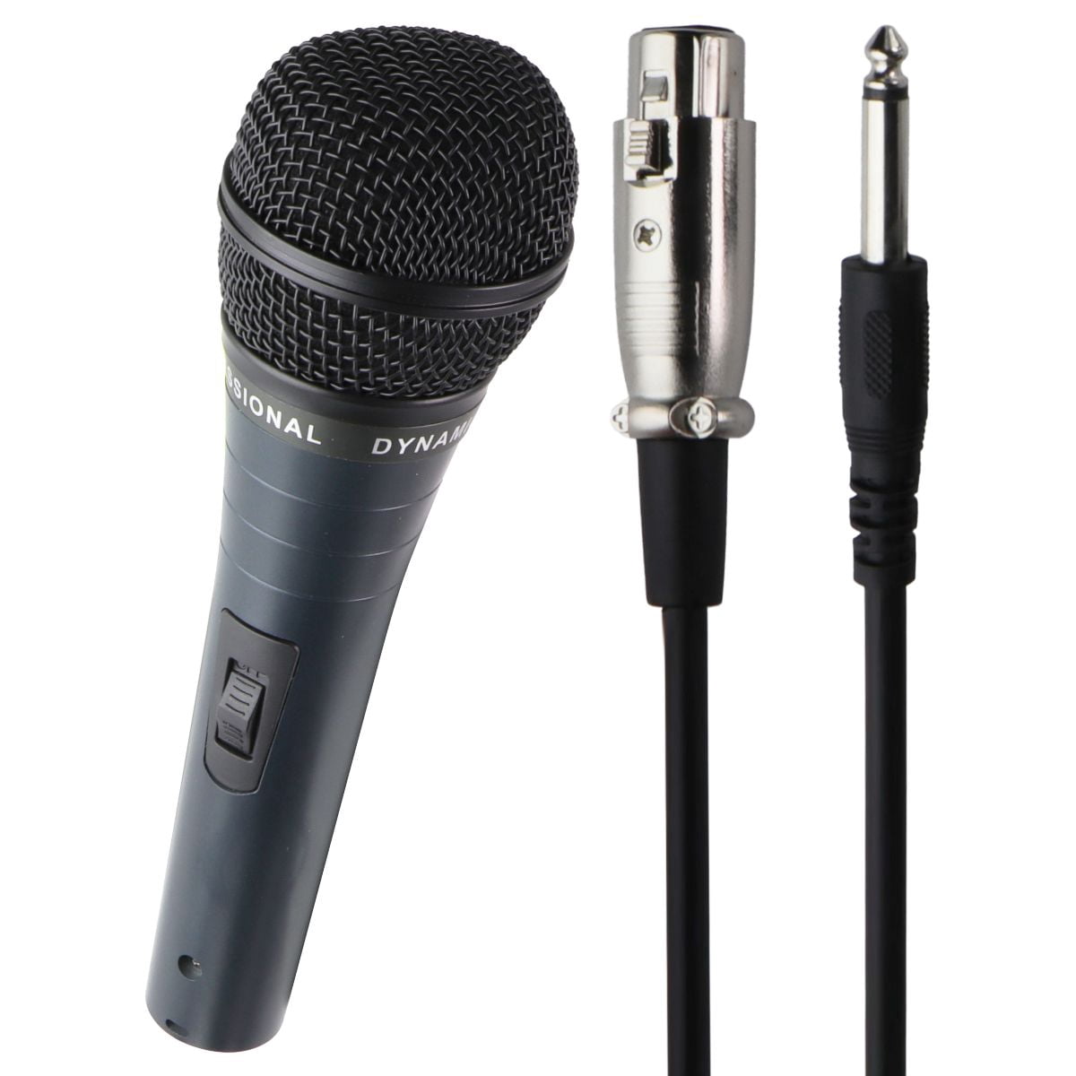Pre-Owned Professional Dynamic XLR Microphone w/ XLR to 1/4-in Cable ...