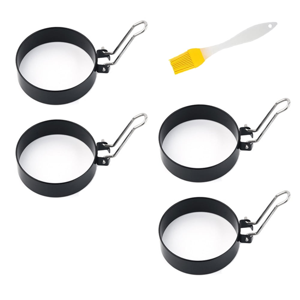 Professional Egg Rings & Pancake Ring Combo Set - Nonstick Cooking ...