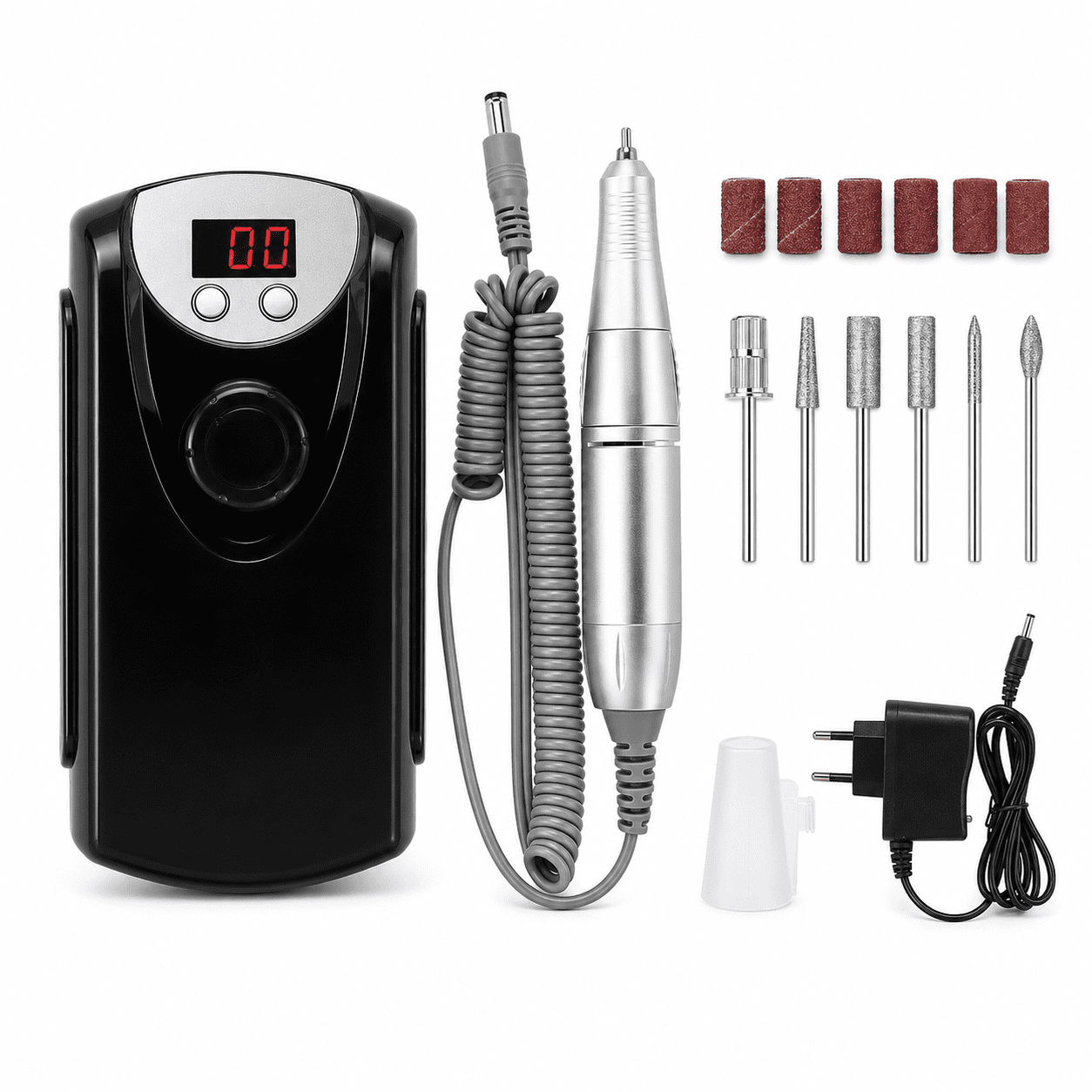 Professional Electric Nail Drill Machine Set, Portable 45000 RPM ...