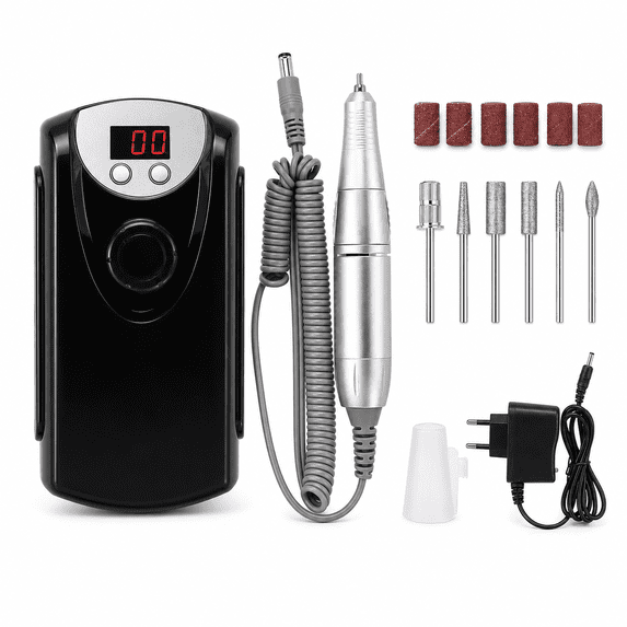 Professional Electric Nail Drill Machine Set, Portable 45000 RPM ...