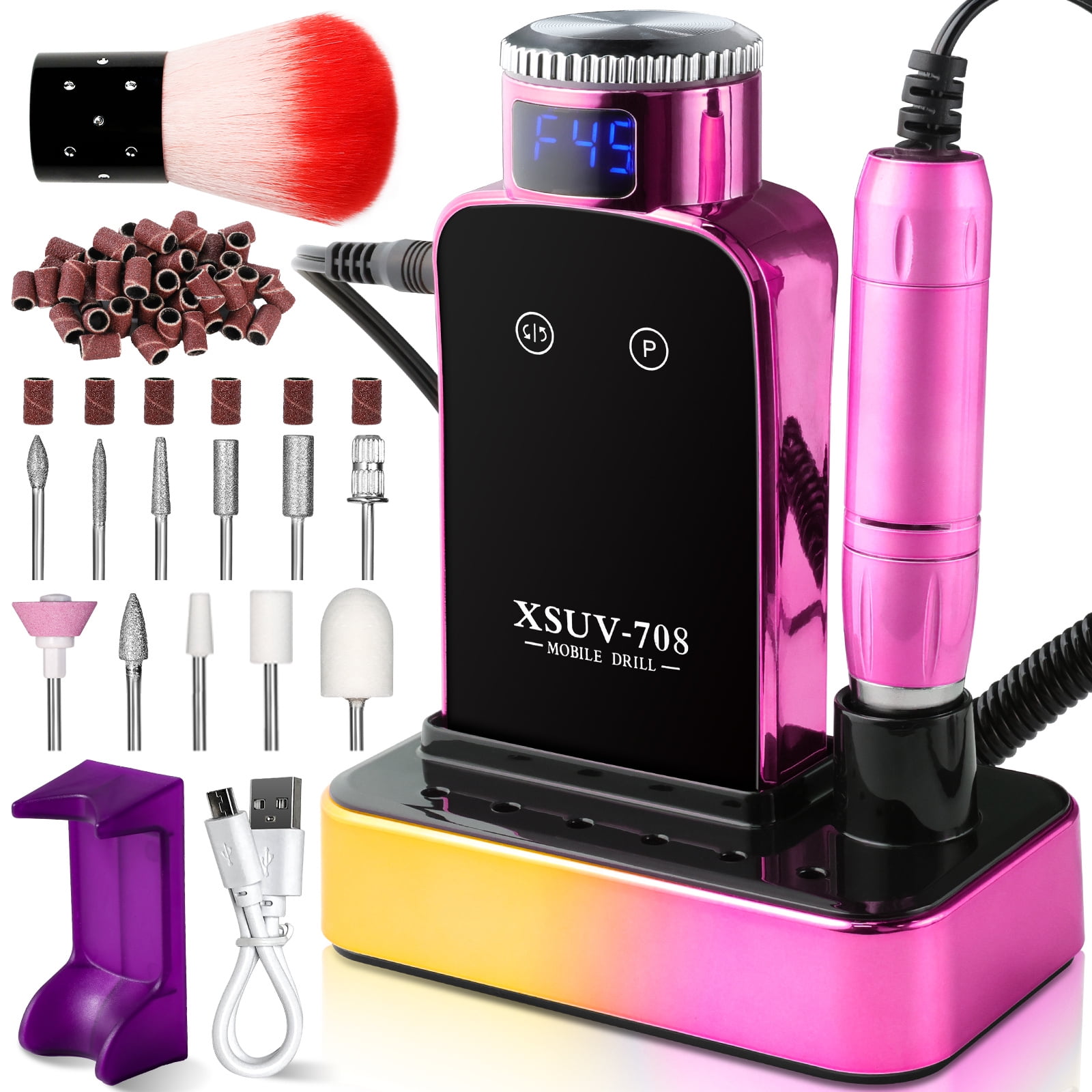 Professional Electric Nail Drill Machine with a Large LCD Display ...