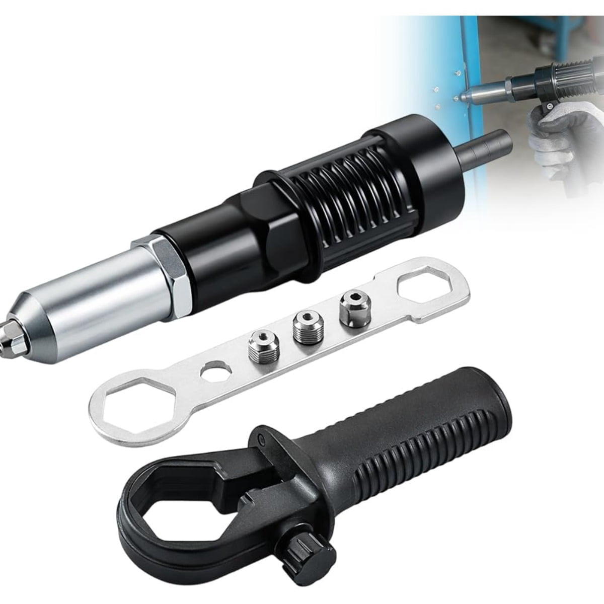 Professional Electric Rivet Gun Adapter Kit, 2026 New Electric Rivet ...