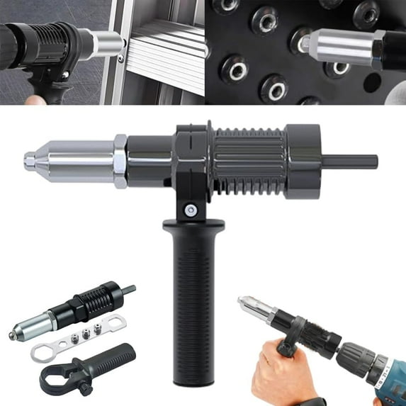 Professional Electric Rivet Gun Adapter Kit, 2026 New Electric Rivet ...