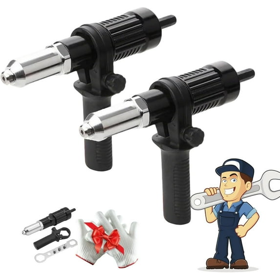 Professional Electric Rivet Gun Adapter Kit, 2026 New Electric Rivet ...