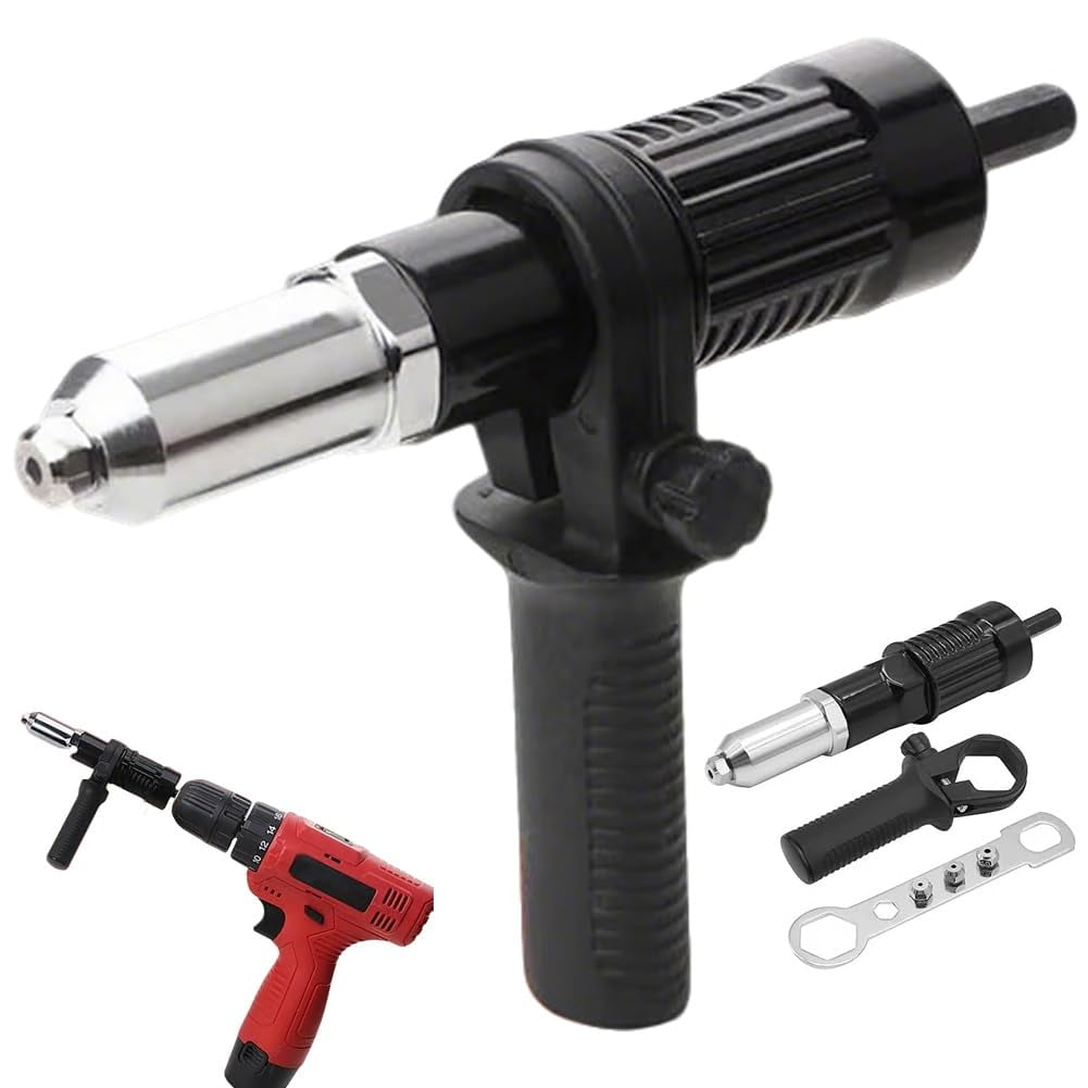 Professional Electric Rivet Gun Adapter Kit, Turn Your Drill into a ...