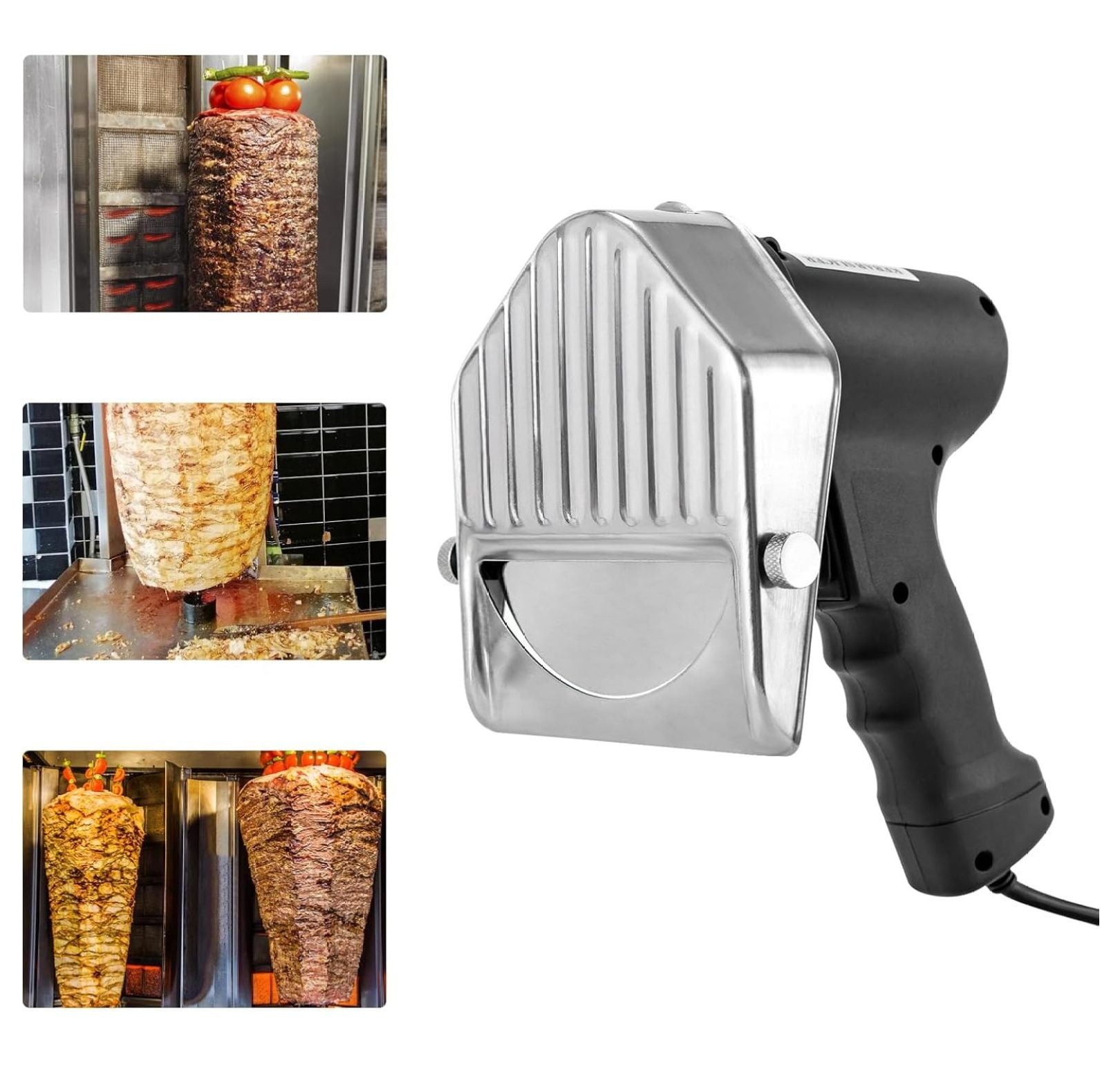 Professional Electric Shawarma Doner Kebab Slicers, 0-10mm Cutting ...