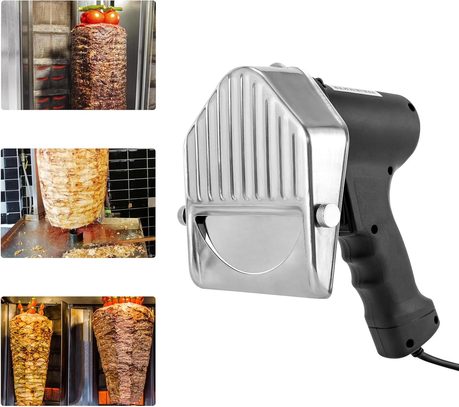 Professional Electric Shawarma Doner Kebab Slicers, 0-10mm Cutting ...