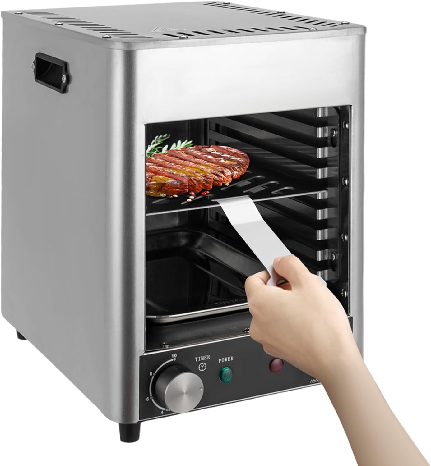 Professional Electric Steak Grill, 1700W Commercial Stainless Steel ...