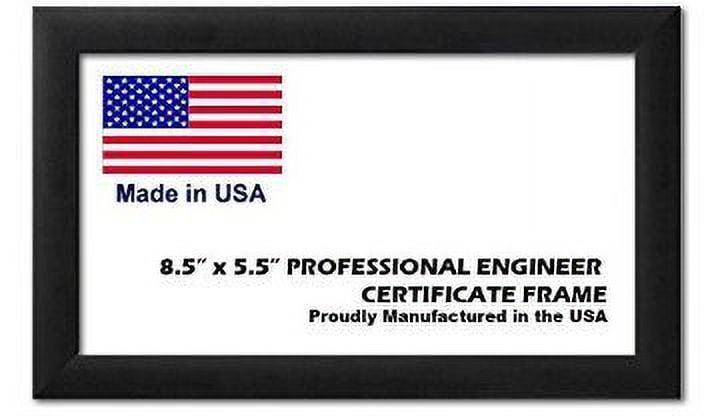 Professional Engineer License Certificate Display Document Frame ...