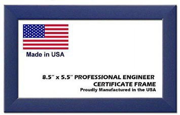 Professional Engineer License Certificate Wood Frame - 8.5 x 5.5 inches ...