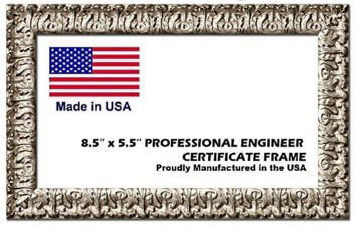 Professional Engineer License Certificate Wood Frame - 8.5 x 5.5 inches ...