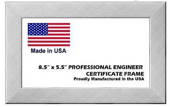 Professional Engineer License Certificate Wood Frame - 8.5 x 5.5 inches ...