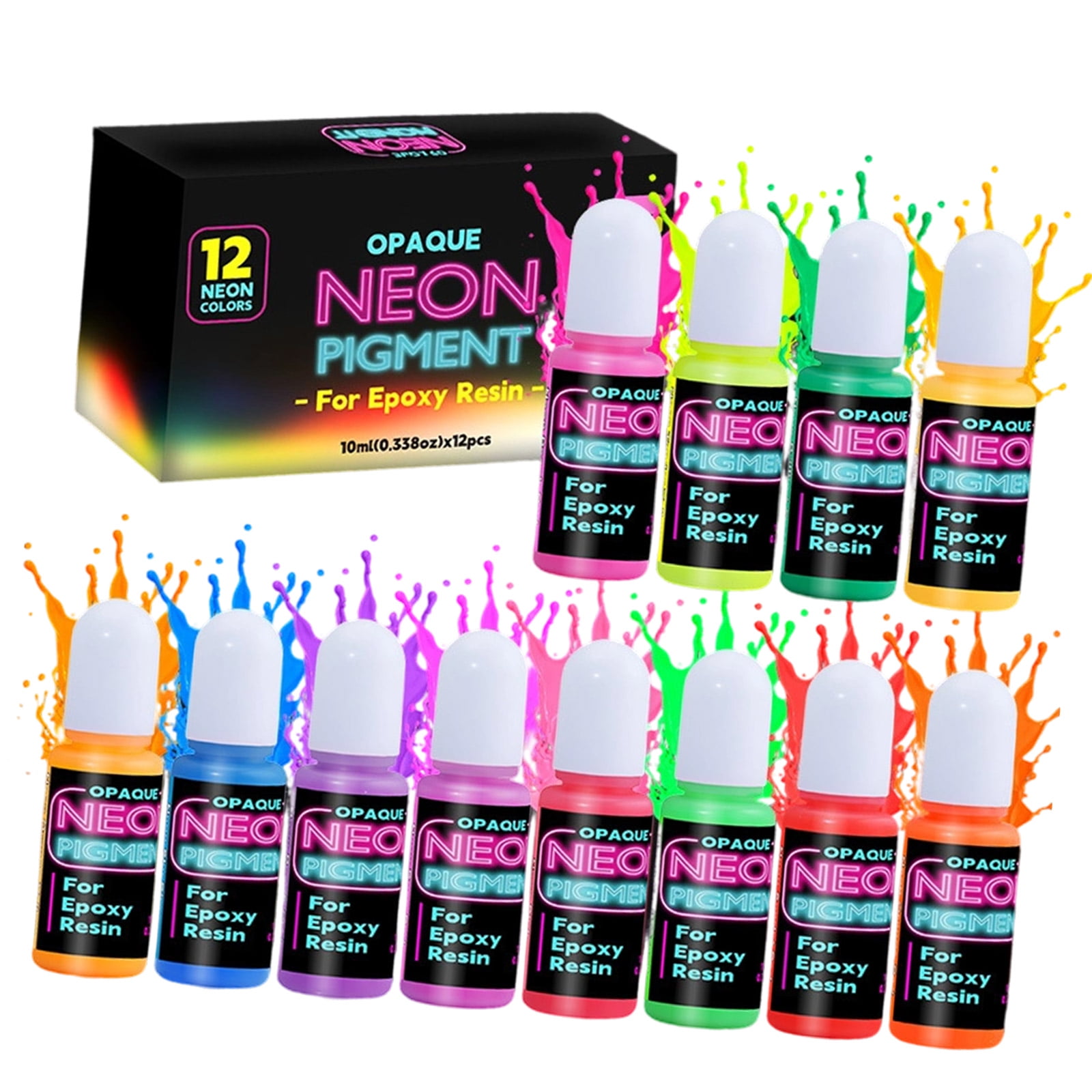 Professional Epoxy Resin Coloring Pastes 10ml Opaque Pigment for UV ...