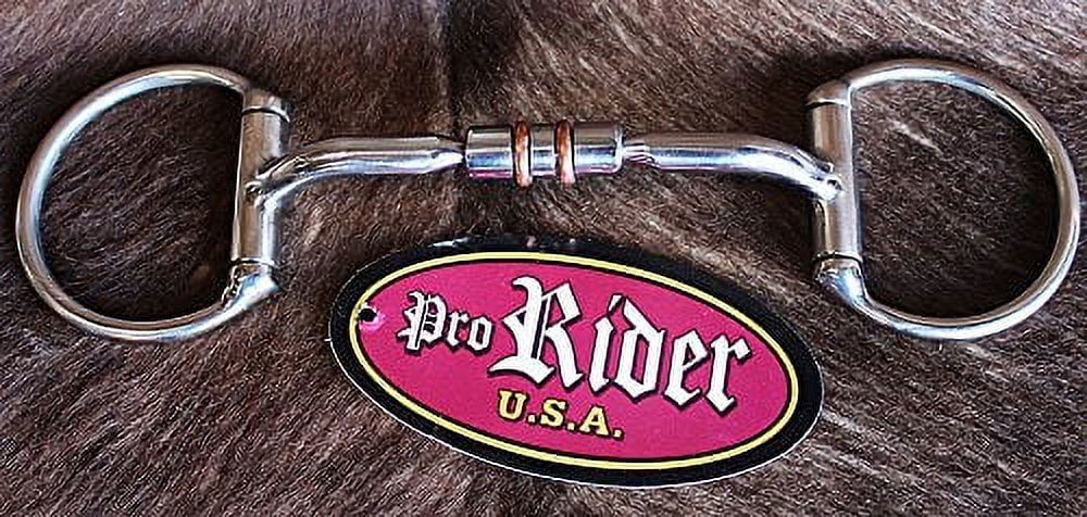 Professional Equine Stainless Steel 5.5" Mouth D-Ring Comfort Snaffle ...