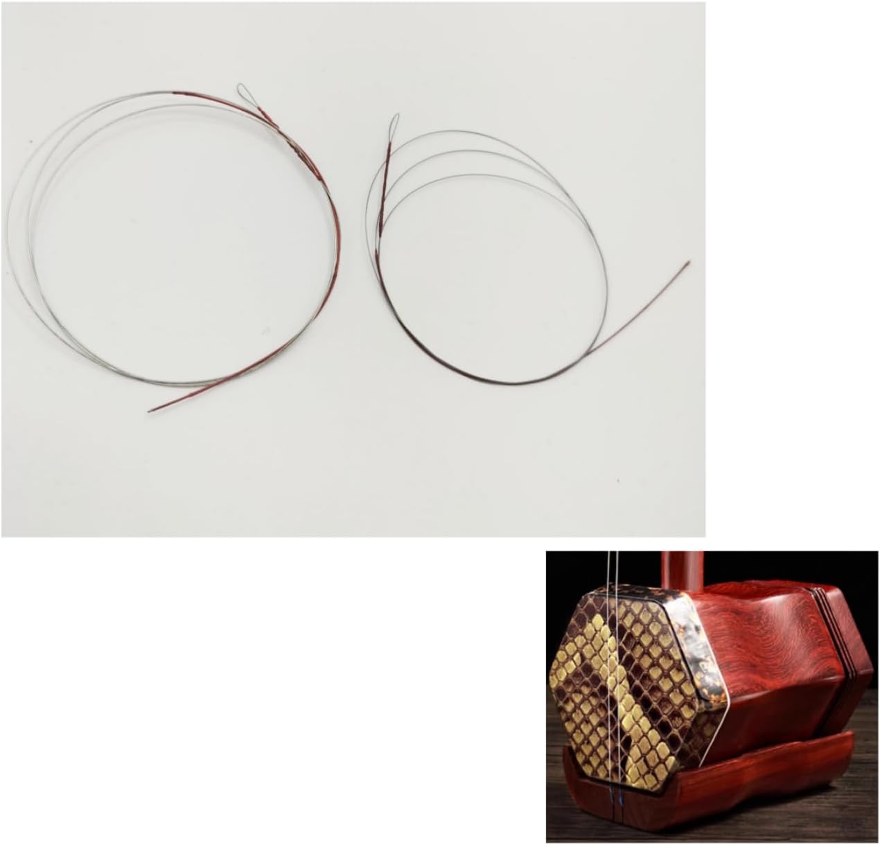 Professional Erhu Strings, Metal Wire Replacement Set, 2 Pairs ...