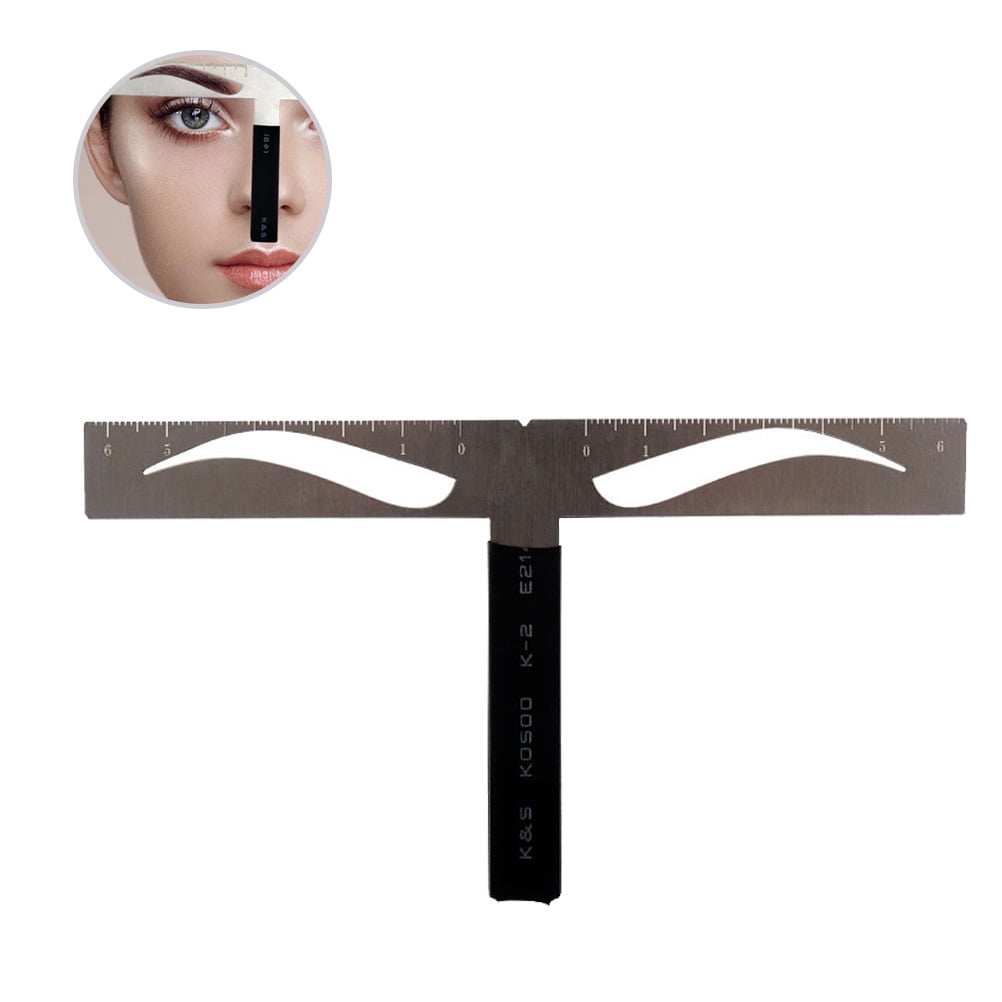 Professional Eyebrow Stencil Ruler Reusable Three-point Balance ...