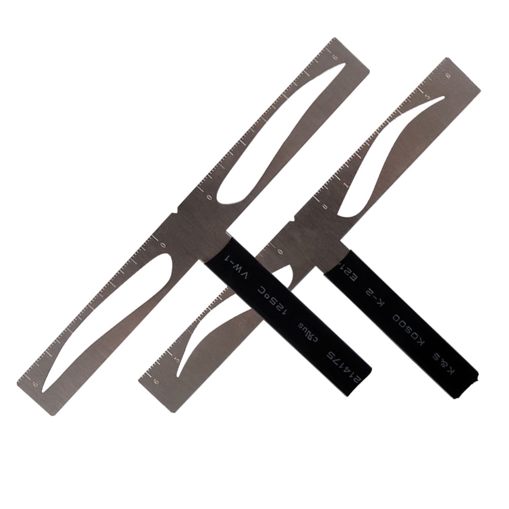 Professional Eyebrow Stencil Ruler Reusable Three-point Balance ...