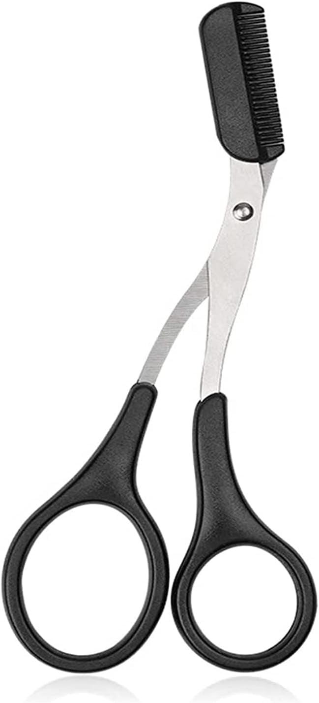 Professional Eyebrow Trimmer Scissors with Comb, Trimmer Eyebrow ...