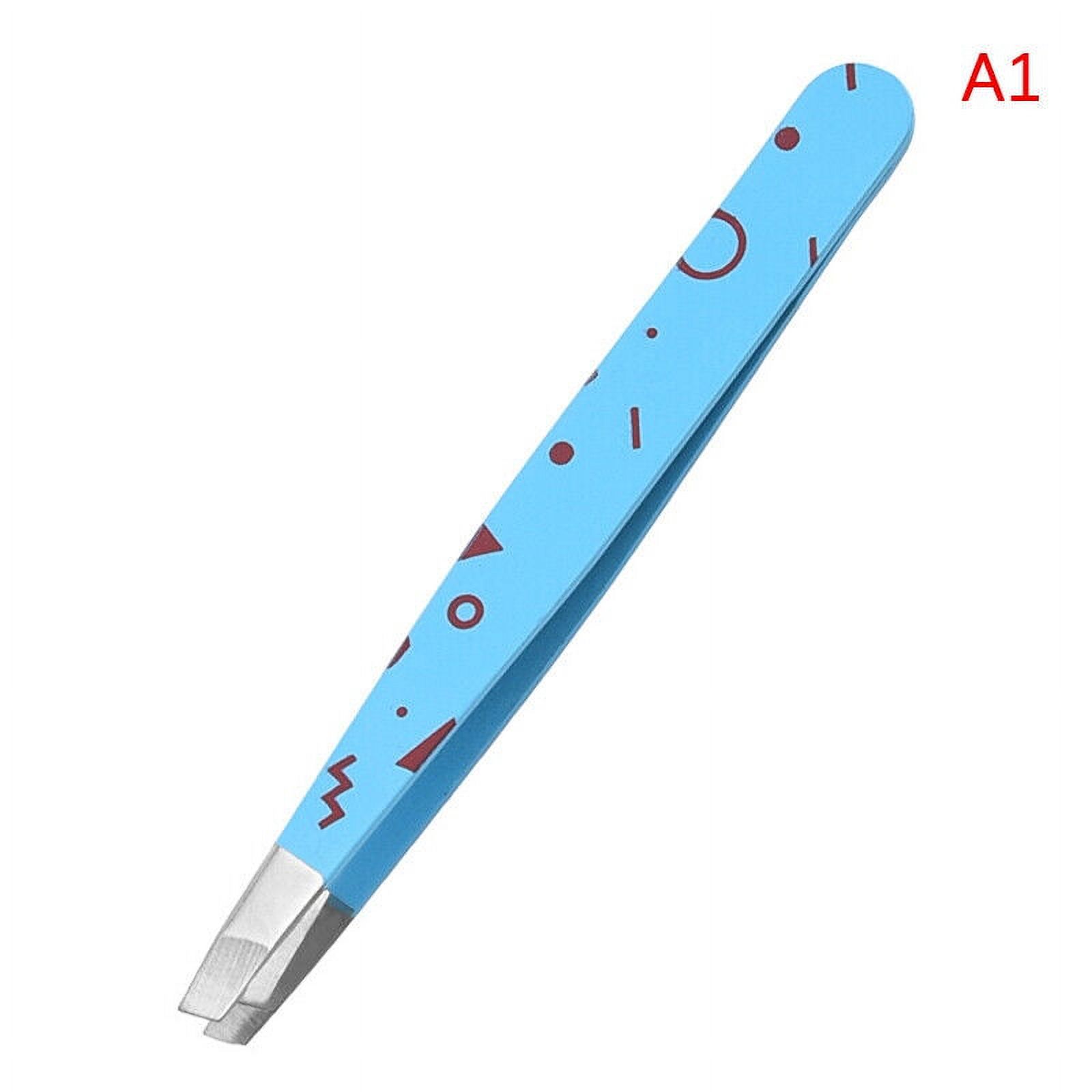 Professional Eyebrow Tweezers Stainless Steel Slanted Eyebrow Clips ...
