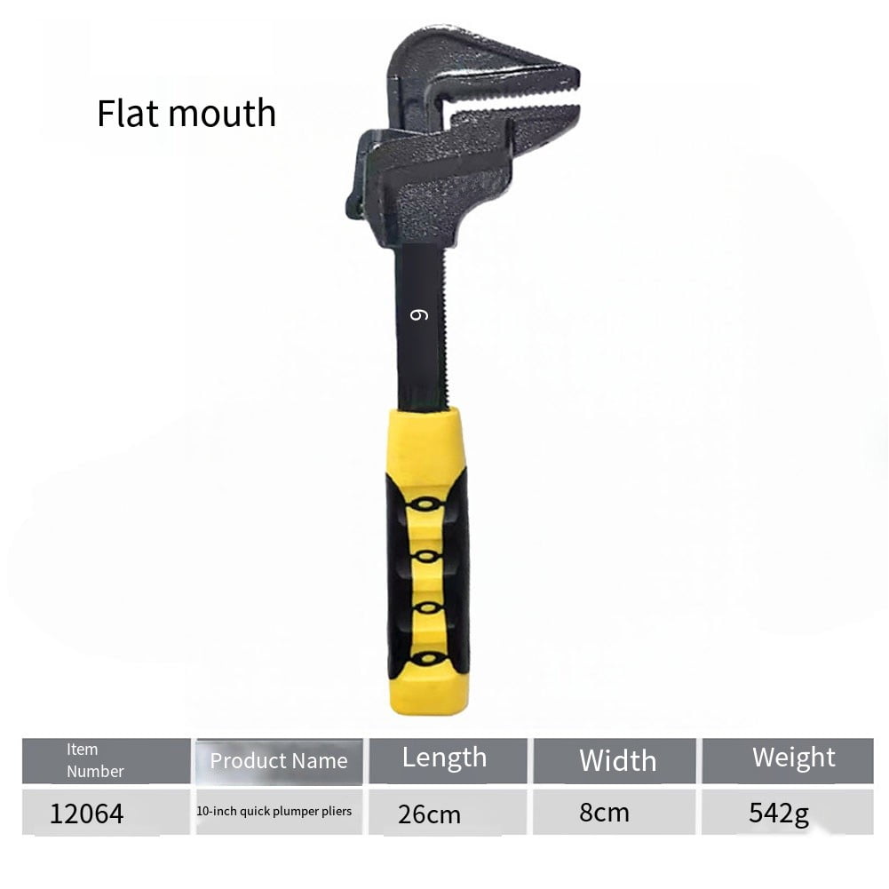 Professional F-Type Adjustable Wrench: Ergonomic, 65mm Opening for ...