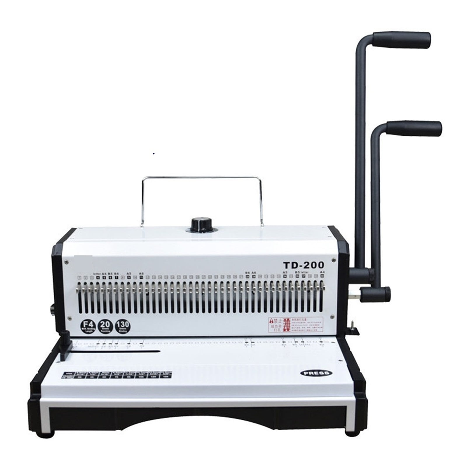 Professional F3 Manual Wire Binder, Rayson TD-200 Book Binding Machine, 40 Holes, 3:1, Punch 20 ...