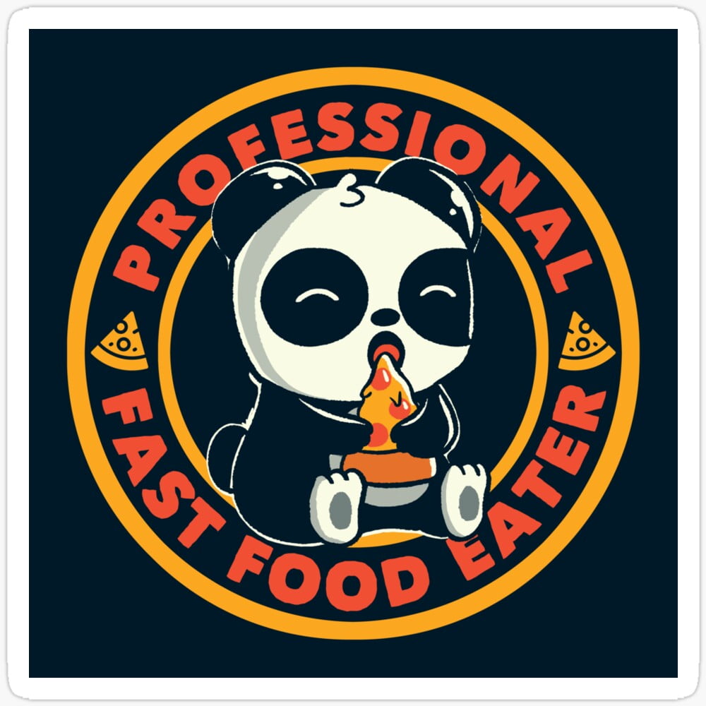 Professional Fast Food Eater Sticker Phone Decal Water Bottle Stickers ...