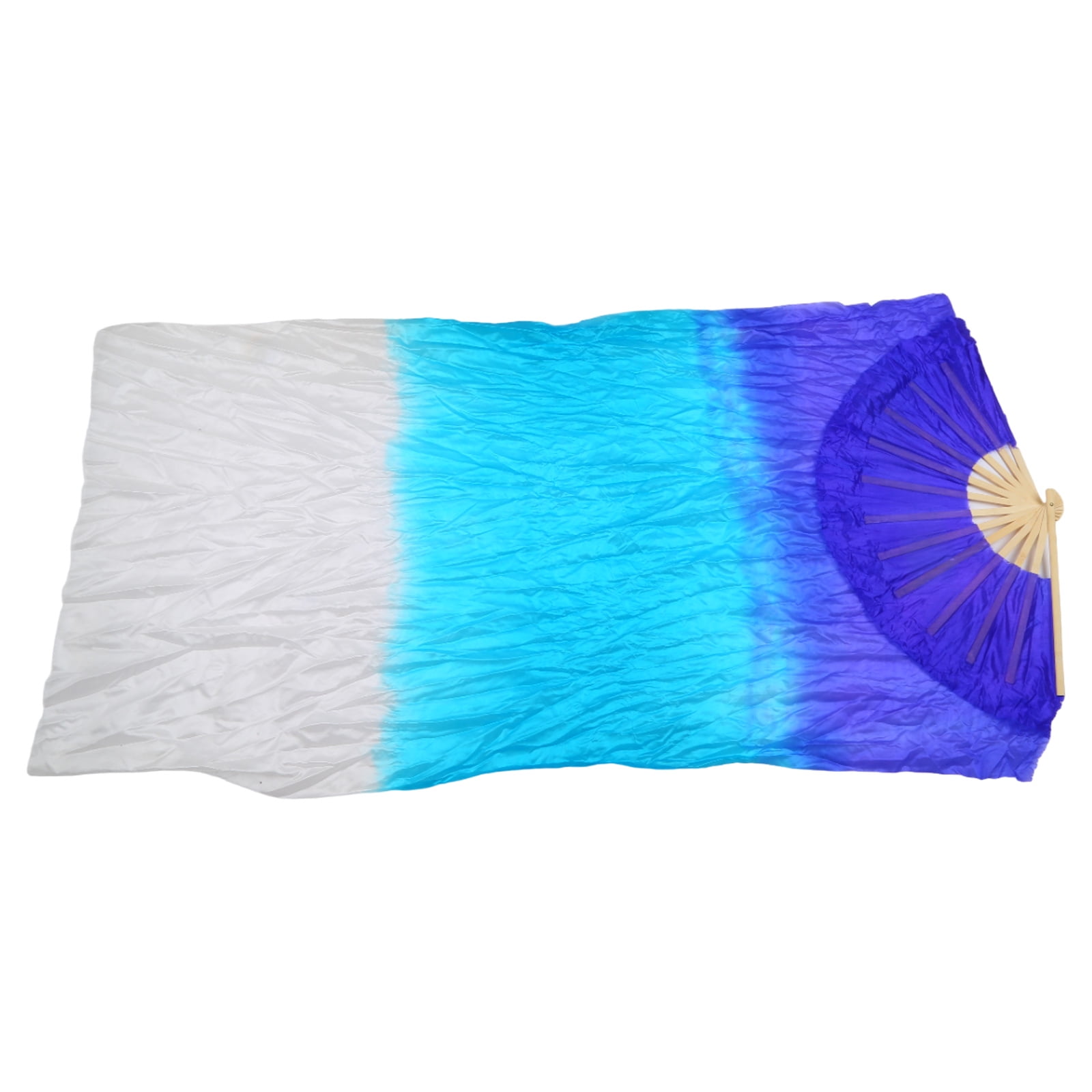 Professional Faux Silk Belly Dance Fan Veils Elegant Long Dancing Fan ...