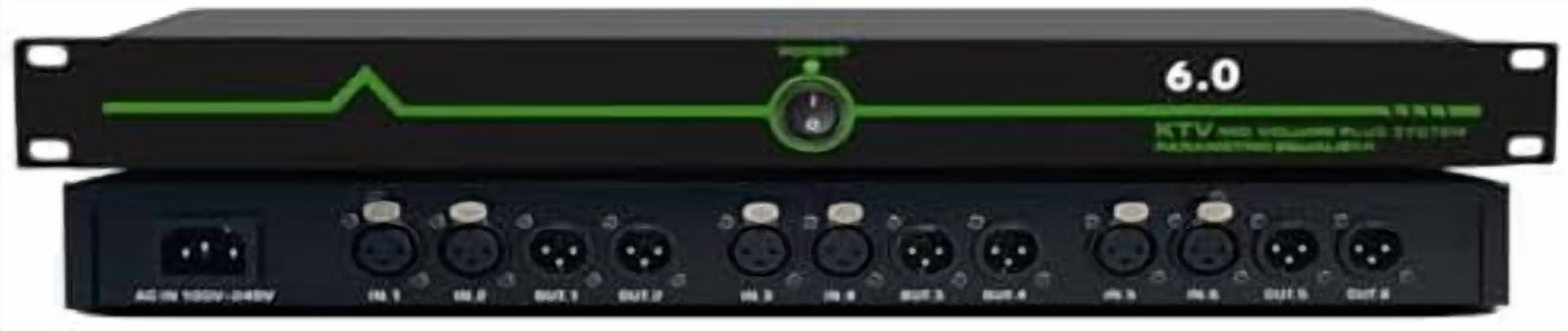 Professional Feedback Suppressor, 6-in 6-Out Microphone Anti-Howling ...